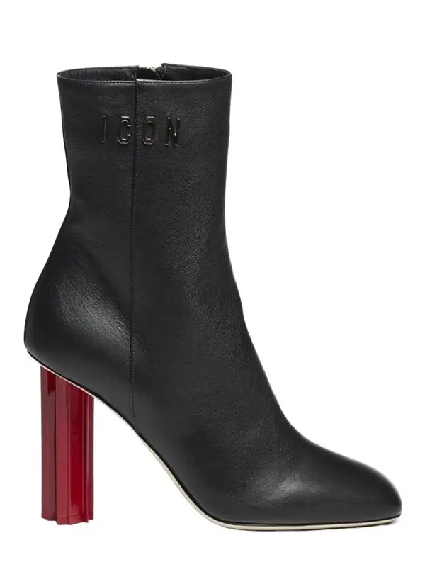 Dsquared2 Icon Ankle Boots With Creative High Heel - Black