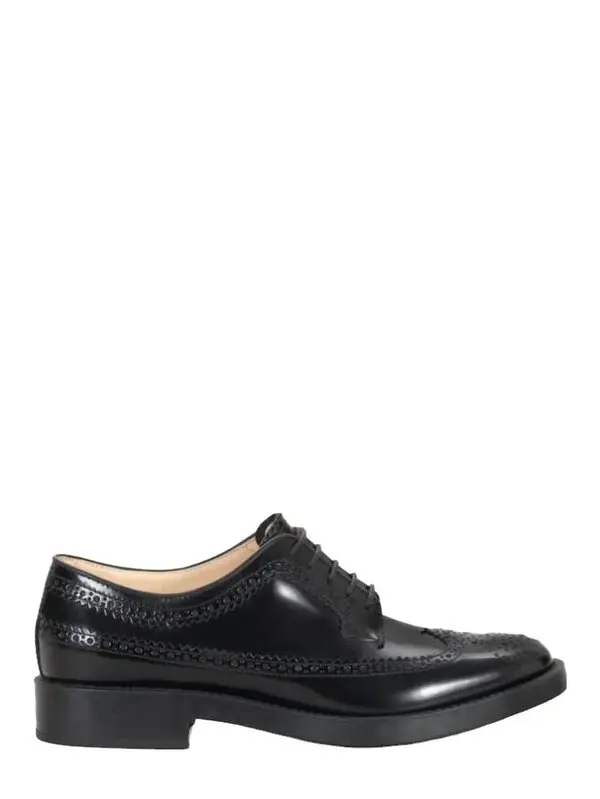 TOD'S Lace-up Leather Brogues - Black