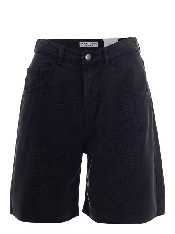 ICON DENIM LOS ANGELES Lea Denim Shorts - Black