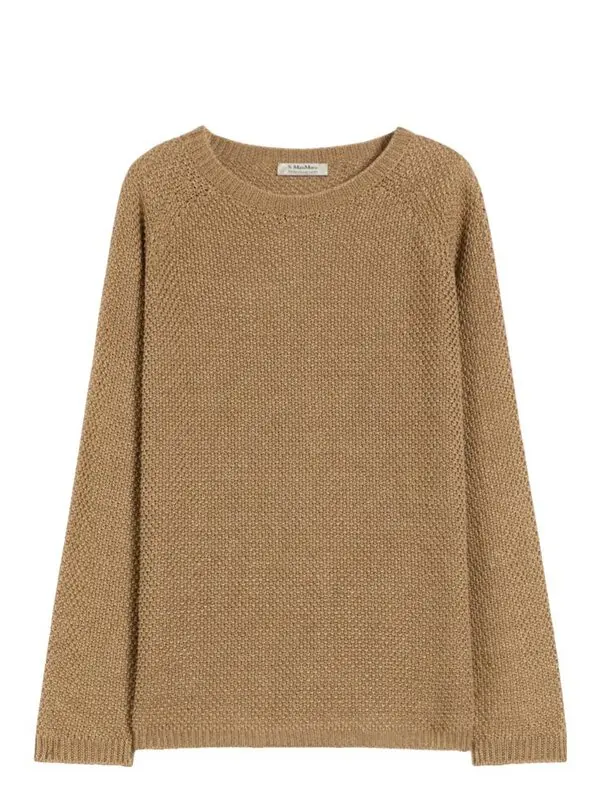 Max Mara Long Sleeve Crew Neck Sweater - Desert-colored