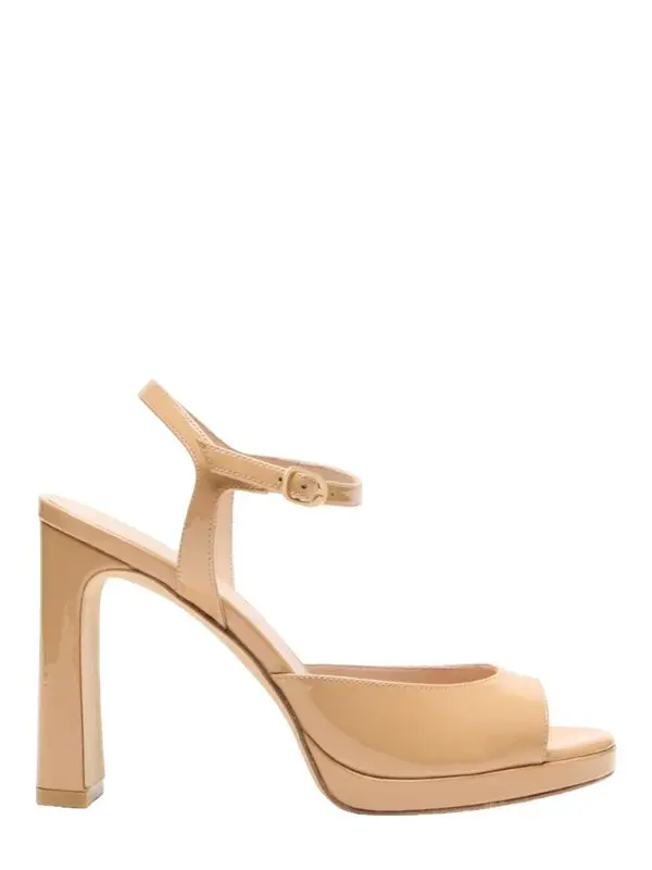 STUART WEITZMAN Babette Platform Sandals - Adobe
