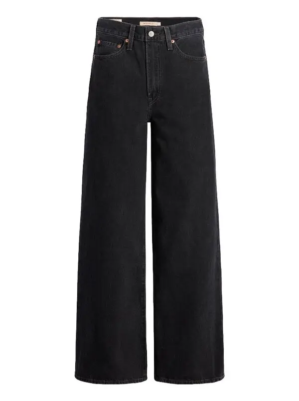 LEVI'S Logo Patch Wide-leg Jeans - No