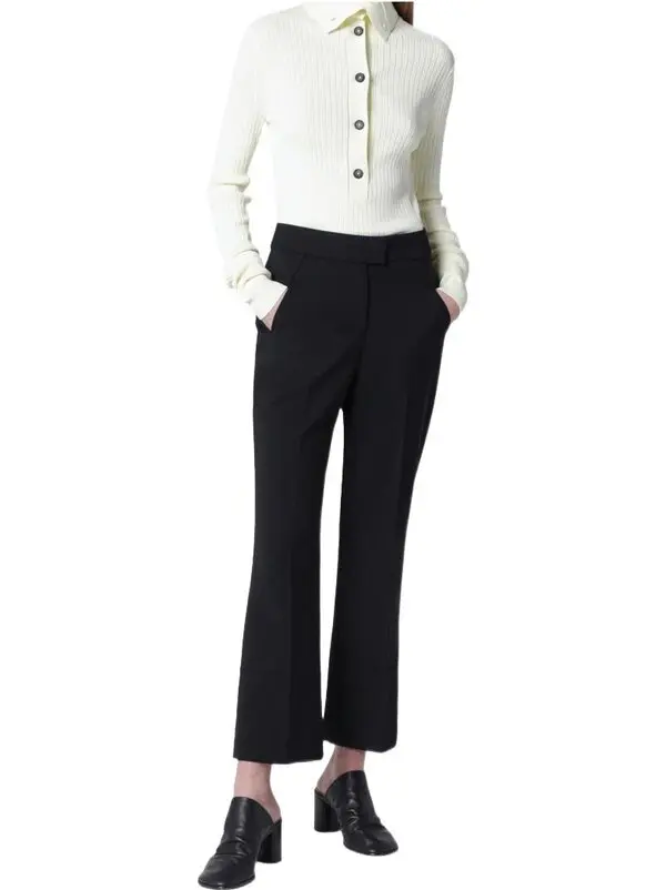 ENTIRE STUDIOS Flared Casual Pants - Black