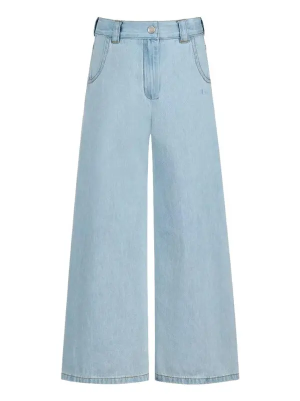 Dior Belt Loop Jeans - Light Blue