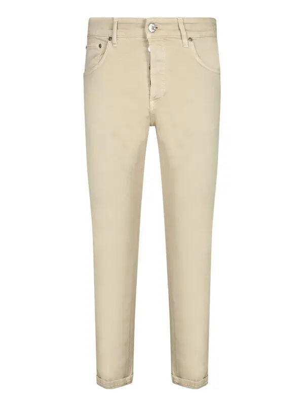 PT TORINO Slim-fit Tapered Jeans - Nude
