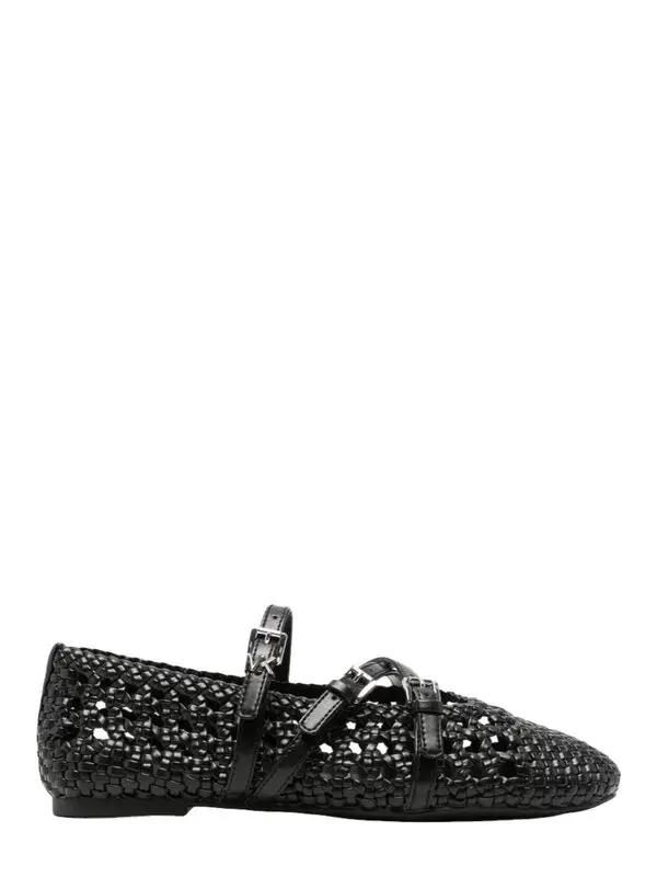 Michael Kors Indy Flex Woven Ballet Flats - Black