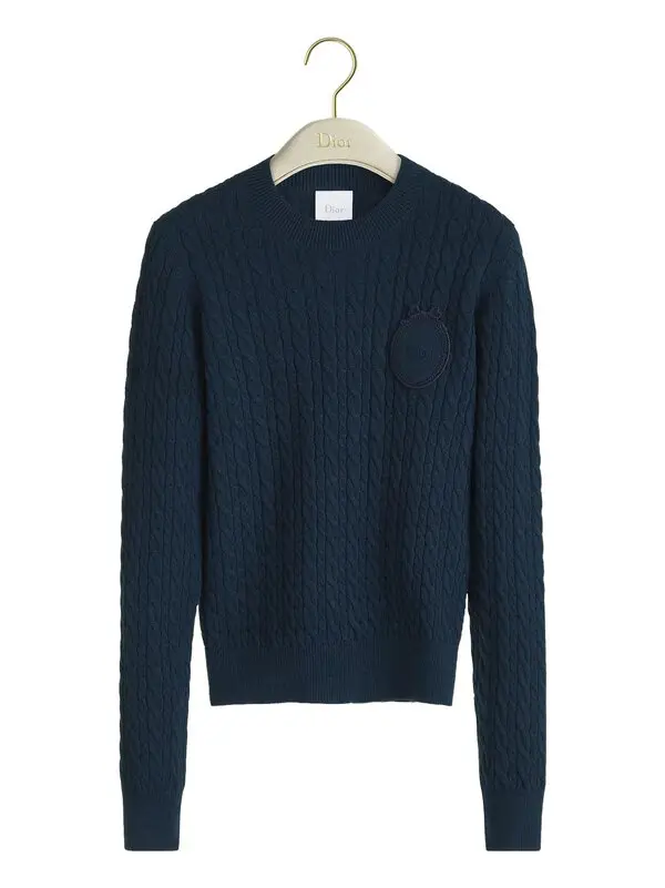 Dior Médaillon Pullover Sweater - Navy Blue