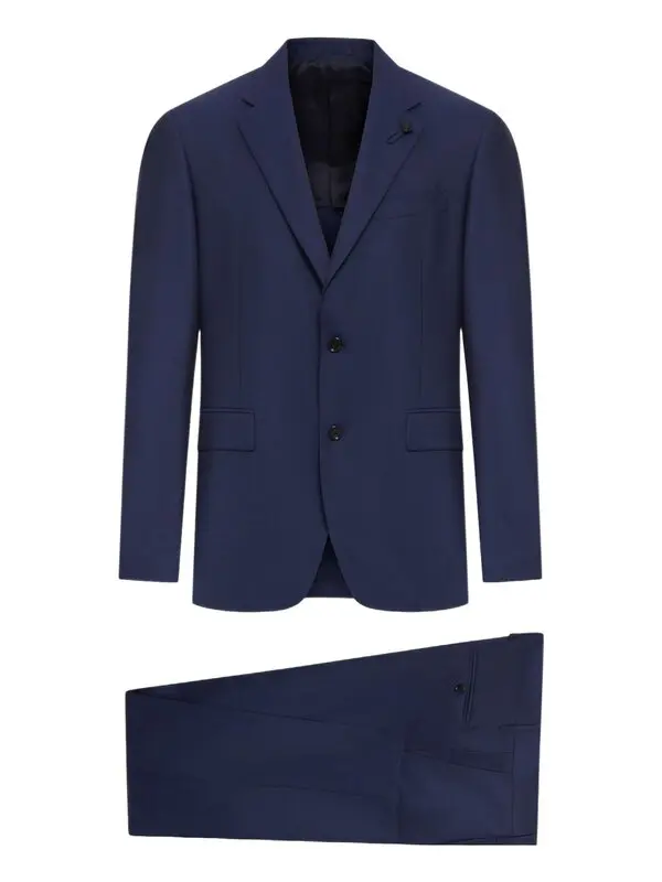 LARDINI Two Piece Tailored Suit - Blue