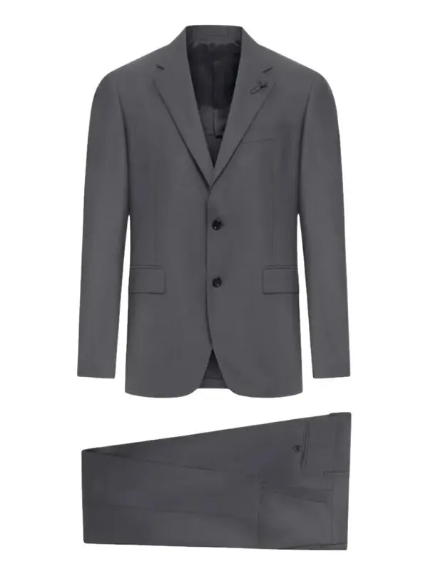 LARDINI Single-breasted Tailored Suit - Black