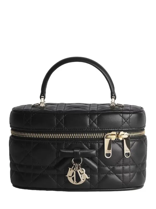 Dior Quilted Leather Vanity Case - Black