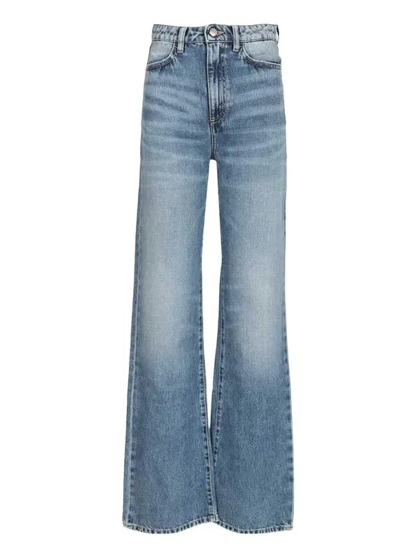 ICON DENIM LOS ANGELES High-waisted Flared Jeans - Blue