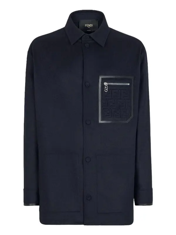 Fendi Single-breasted Jacket With Ff Motif - No