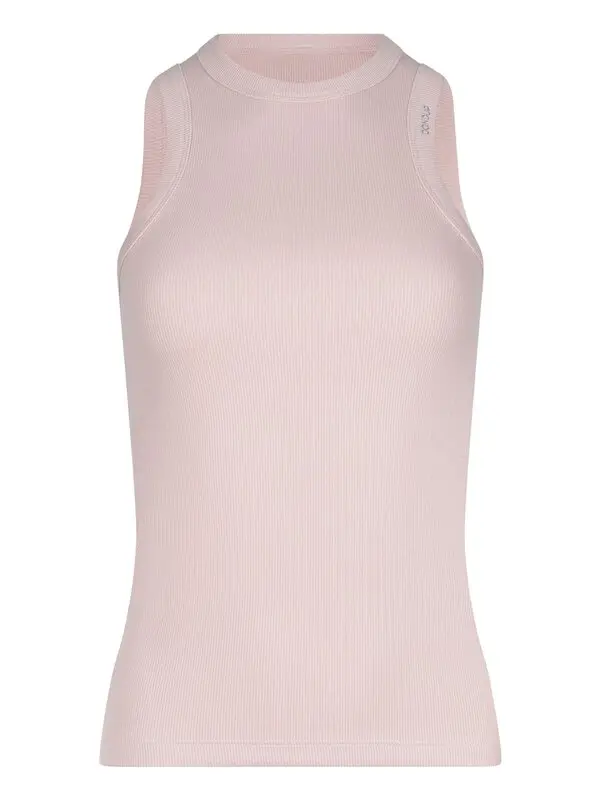 DONDUP Ribbed Logo Tank Top - Pink