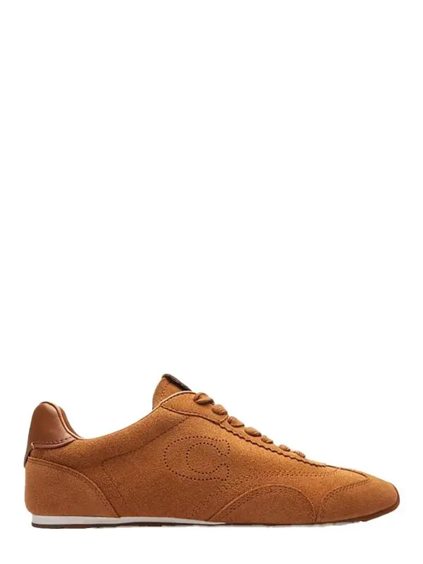 COACH Lace-up Suede Sneakers - Shadow Brown