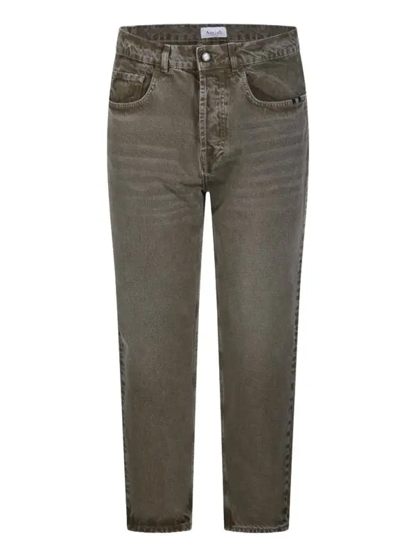 AMISH SUPPLIES Faded Effect Jeans - Green