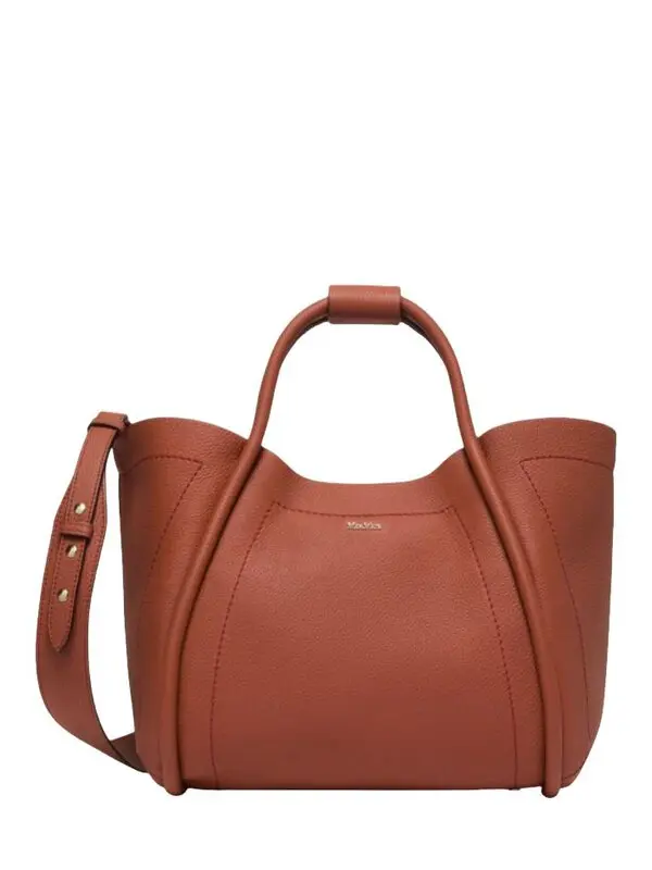 Max Mara Small Marine Tote Bag - Rust-colored