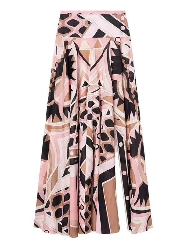 Emilio Pucci High-waisted Printed Maxi Skirt - Pink