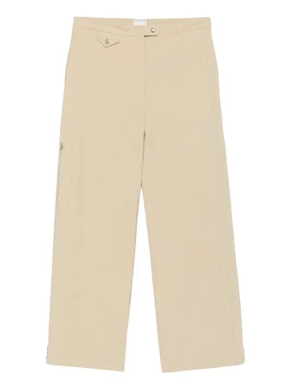 Calvin Klein Gemma Wide-leg Trousers - Nude