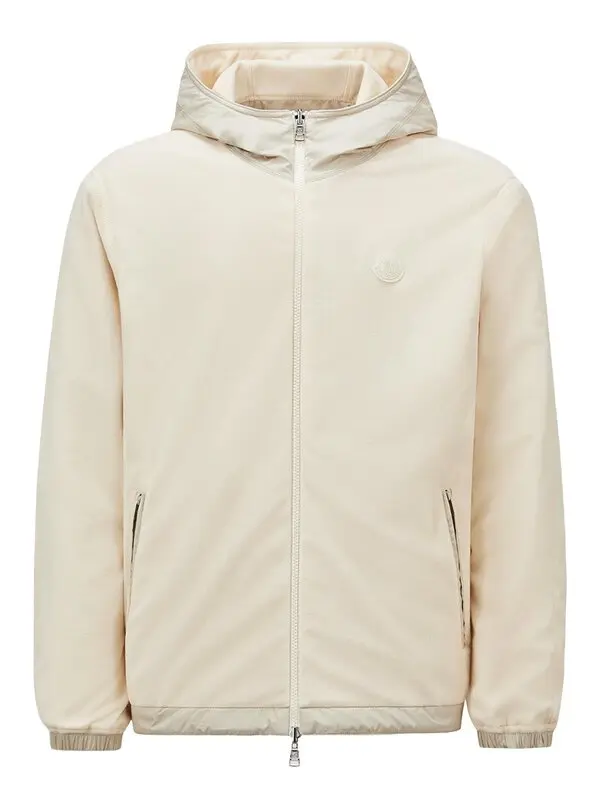 Moncler Reversible Fleece Zip-up Hoodie - Light Beige