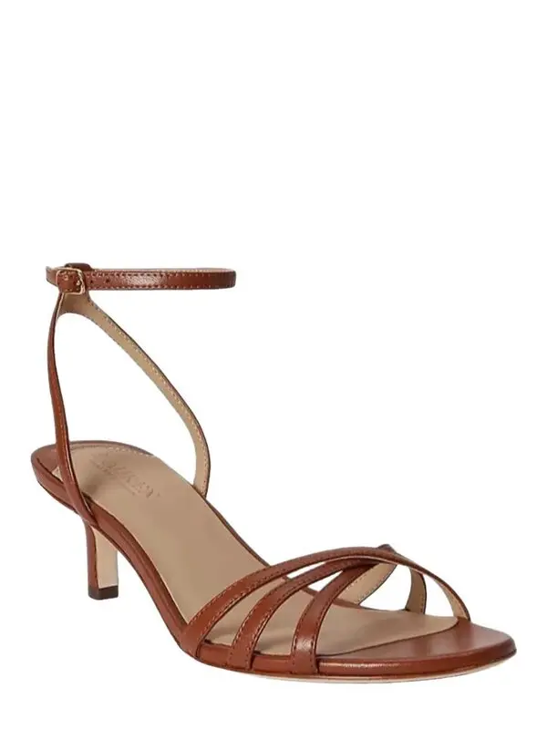 Ralph Lauren Lauren Buckle-fastened Heeled Sandals - Brown