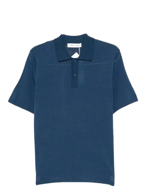 SAMSOE SAMSOE Buttoned Polo Shirt - Blue