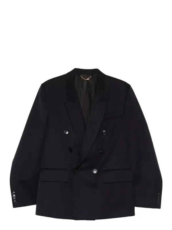 Victoria Beckham Double-breasted Blazer - Navy Blue