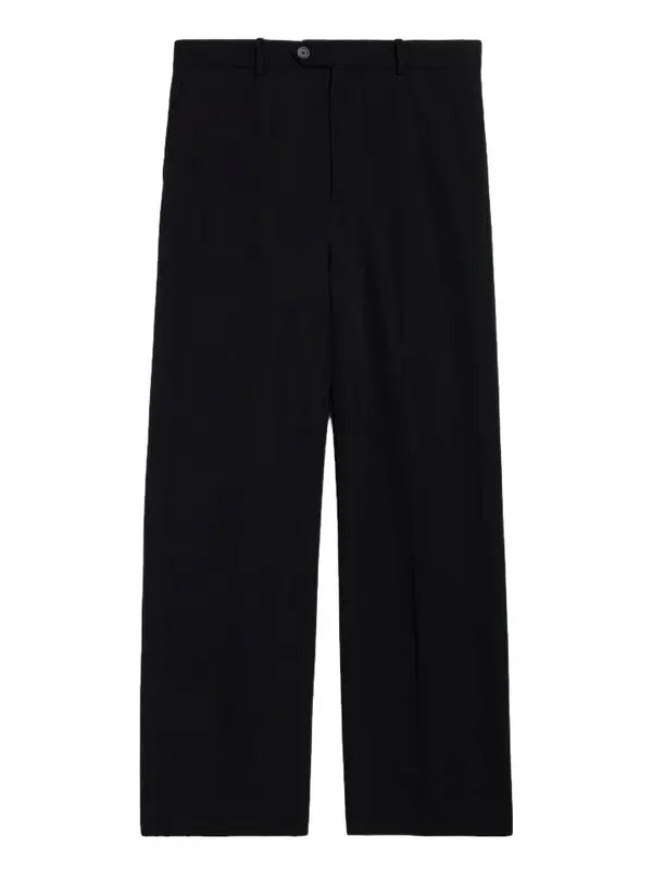 Balenciaga Tailored Wide-leg Trousers - Black