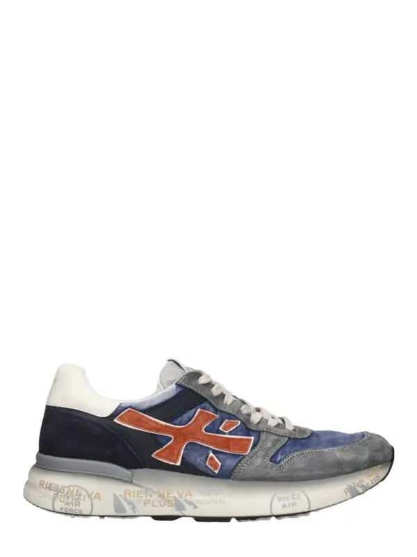 Premiata Lace-up Sneakers With Brand Logo Detailing - Blue