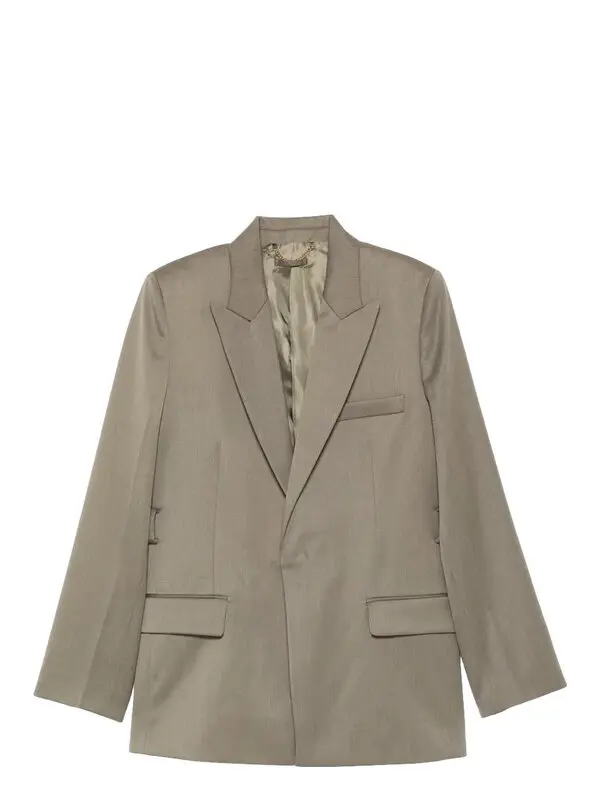 Victoria Beckham Belted Tailored Jacket - Gray