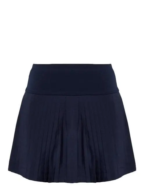 Michael Kors Pleated Mini Skirt - Navy Blue
