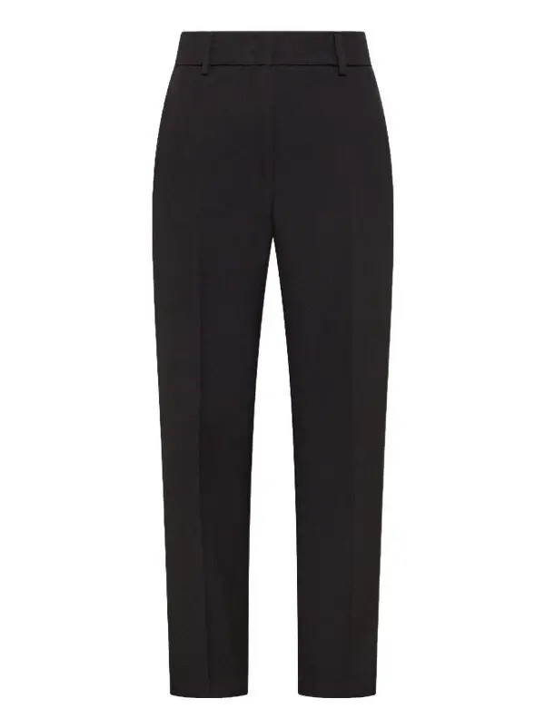 Seventy Ankle-length Carrot-fit Technical Fabric Pants - Black