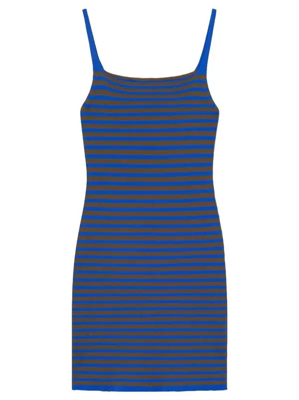 Gimaguas Camu Striped Mini Dress - Brown/blue