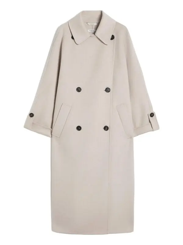Max Mara Double-breasted Notched Coat - Beige