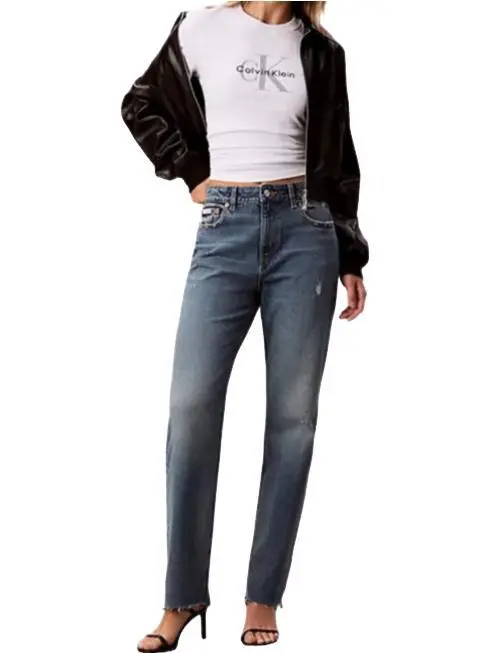 Calvin Klein High Rise Straight Jeans - Memphis