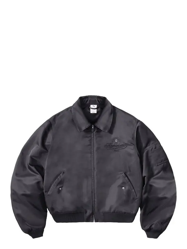 PUMA X Represent Embroidered Bomber Jacket - Grey