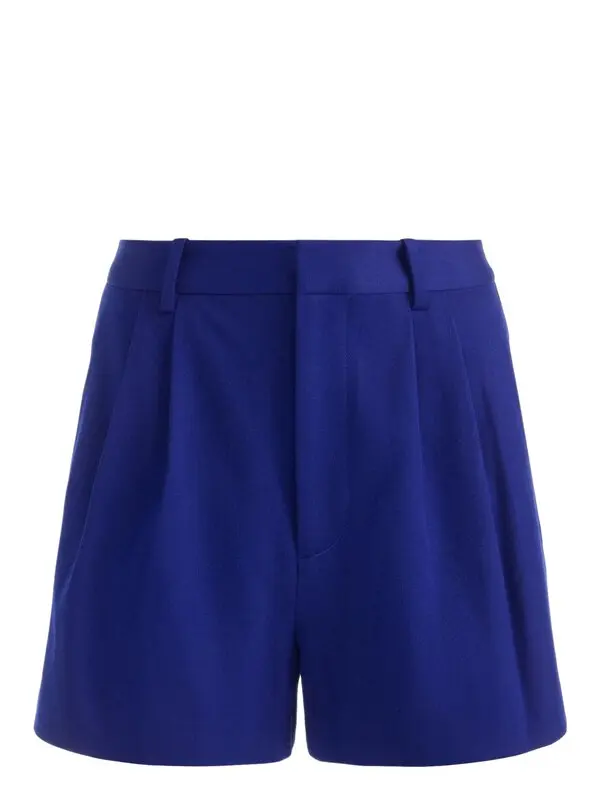 ALICEOLIVIA Alice + Olivia Conry Pleated Short - Blue