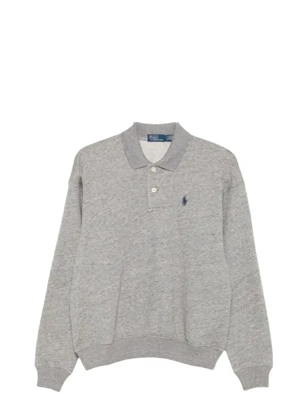 Polo Ralph Lauren Logo Embroidered Long Sleeve Polo Shirt - No