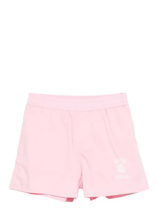 MSGM Elasticated Graphic Shorts - Pink