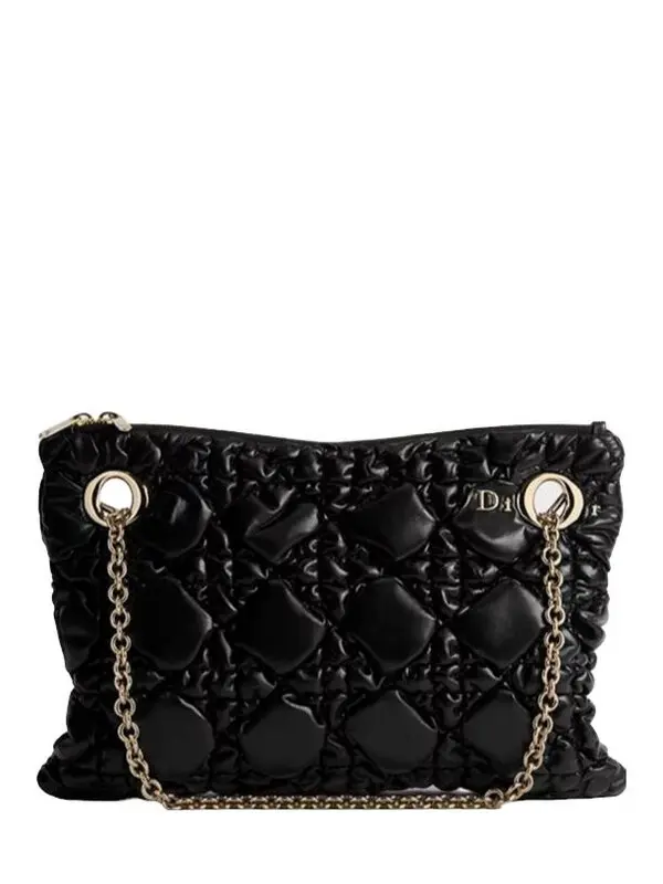 Dior Quilted Chain Shoulder Bag - Black
