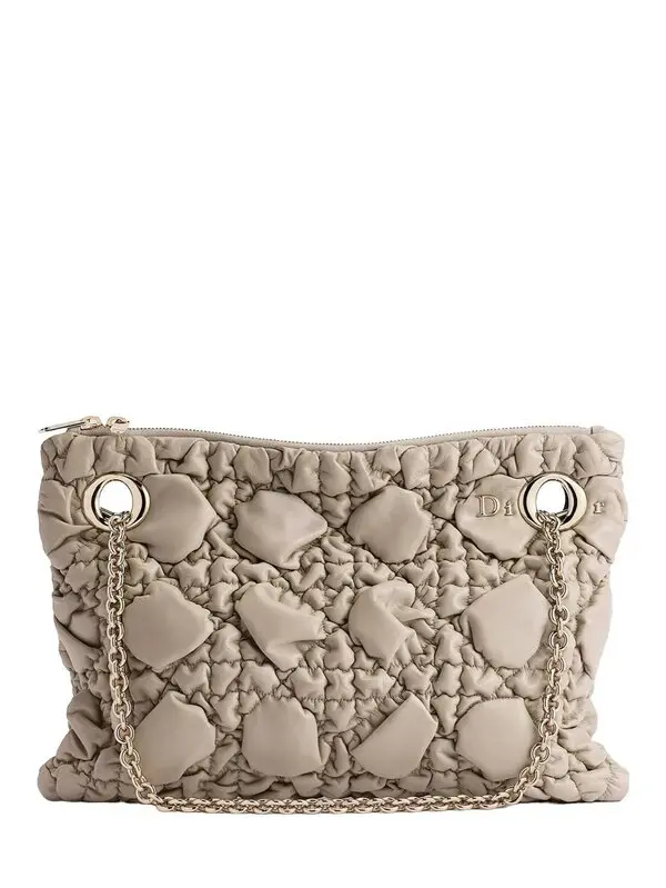 Dior Milly-la-forêt Small Bag With Gold-plated Chains - Sand