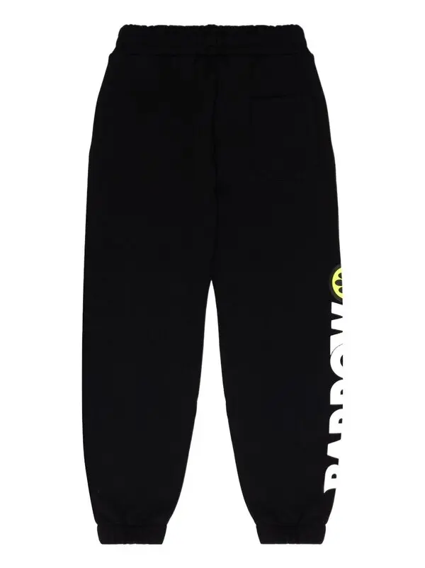 BARROW Logo Print Sweatpants - Black