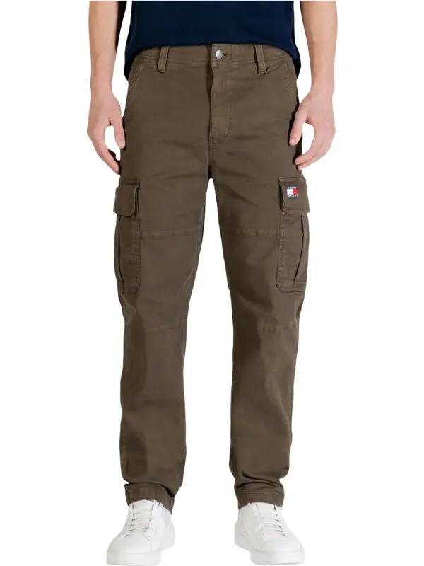 Tommy Hilfiger Cargo Pants With Belt Loops - Brown