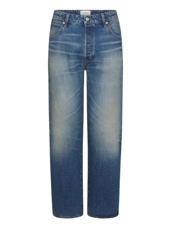 FRAME The Essential Straight Leg Jeans - Fighter