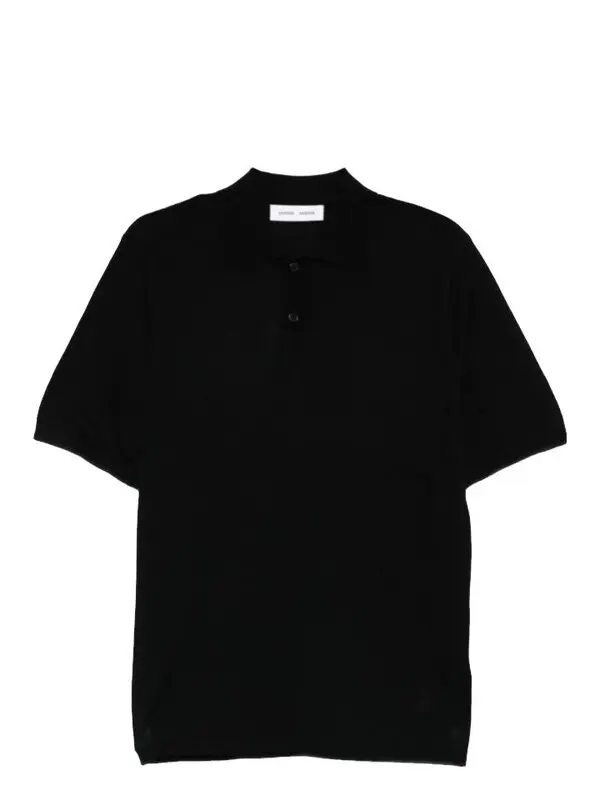 SAMSOE SAMSOE Buttoned Polo Shirt - Black