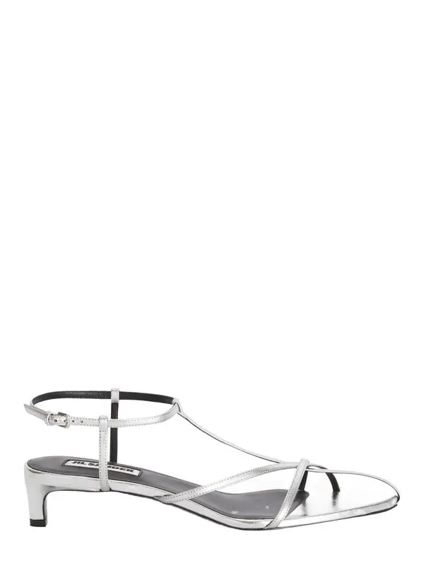 JIL SANDER Cage Low-heel Sandals - The Sky Is Gray