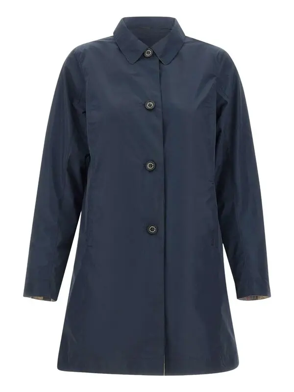 Barbour Reversible Checked Coat - Black