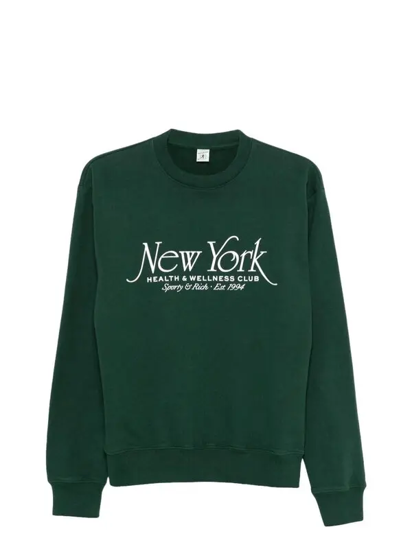 SPORTY  RICH Sporty & Rich Crew Neck Sweatshirt With Printed Logo - Fores