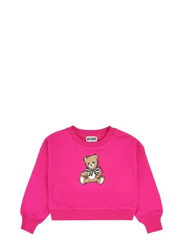 Moschino Teddy Bear Print Sweatshirt - Fucsia