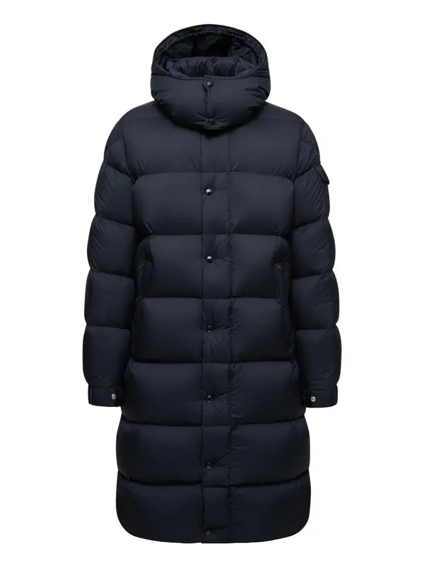 Moncler Hanoverian Hooded Long Down Jacket - Night Blue