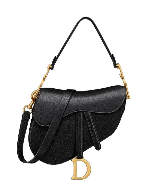 Dior Saddle Bag With Strap - Black
